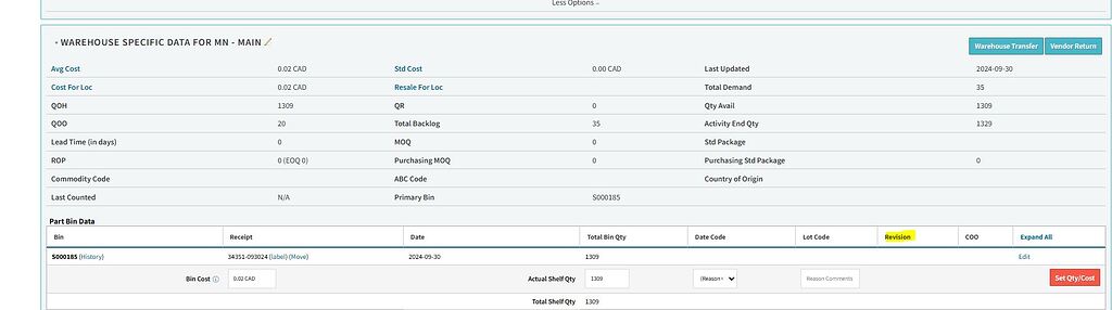 Update parts using Data Import - Get Help & Support - Cetec ERP