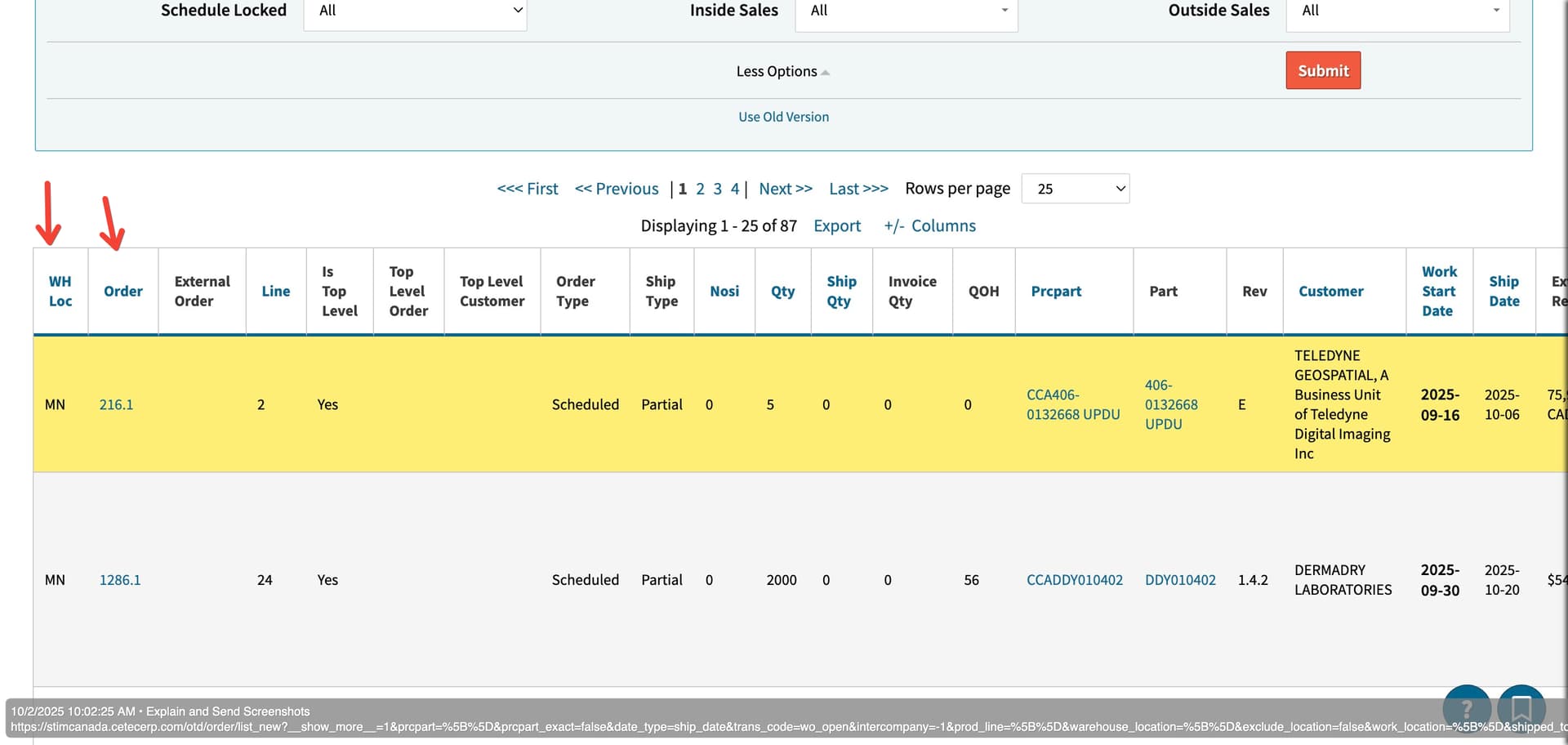 Production Order List - Customer Currency Field - Get Help & Support ...
